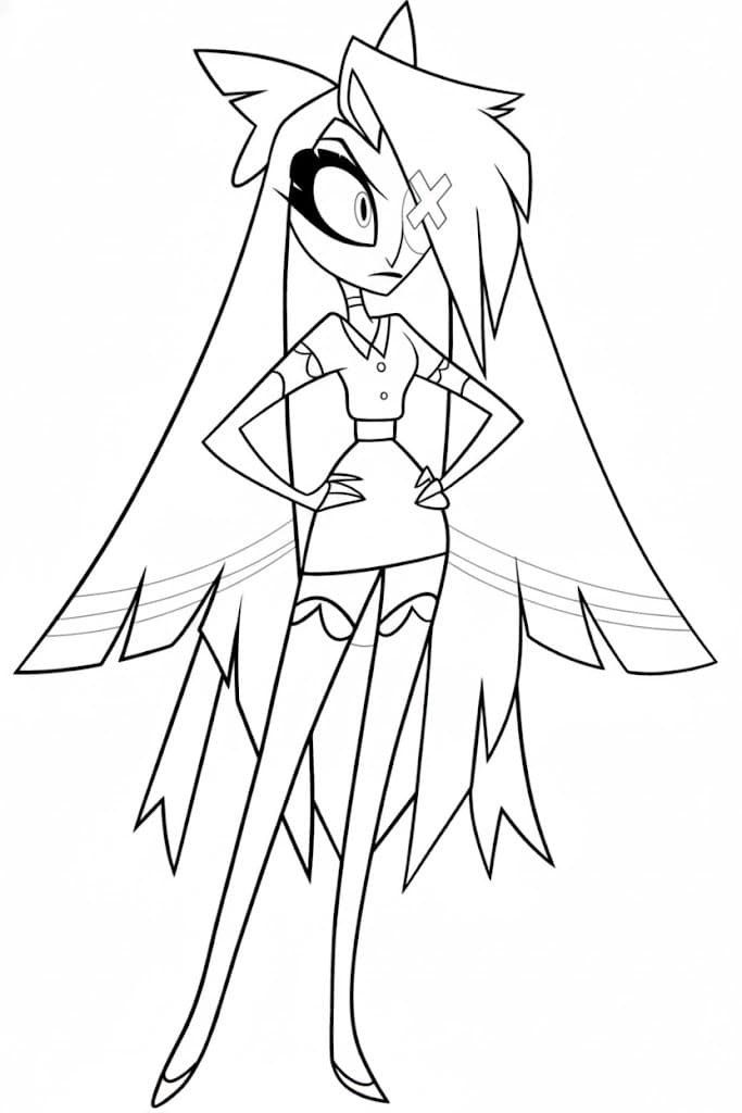 Fise de Colorat cu Imagine Hazbin Hotel imprimabil - Descărcați ...