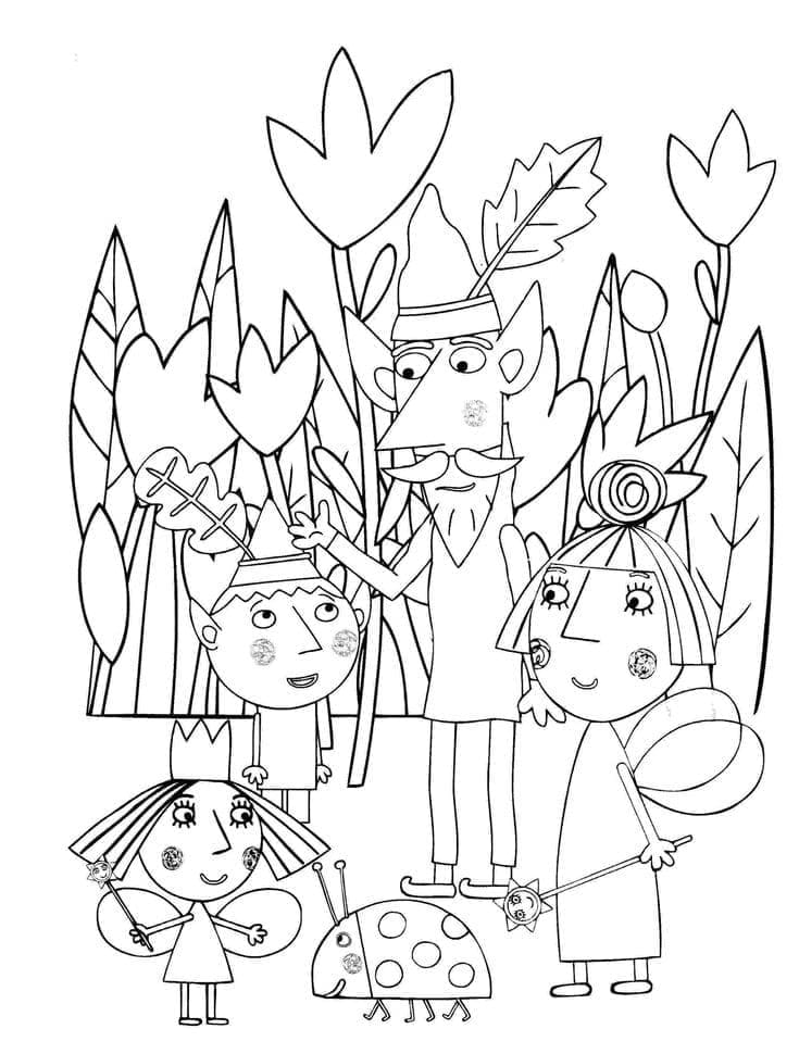 Fise de Colorat cu Ben și Holly imprimabil uşor - Descărcați, imprimați ...