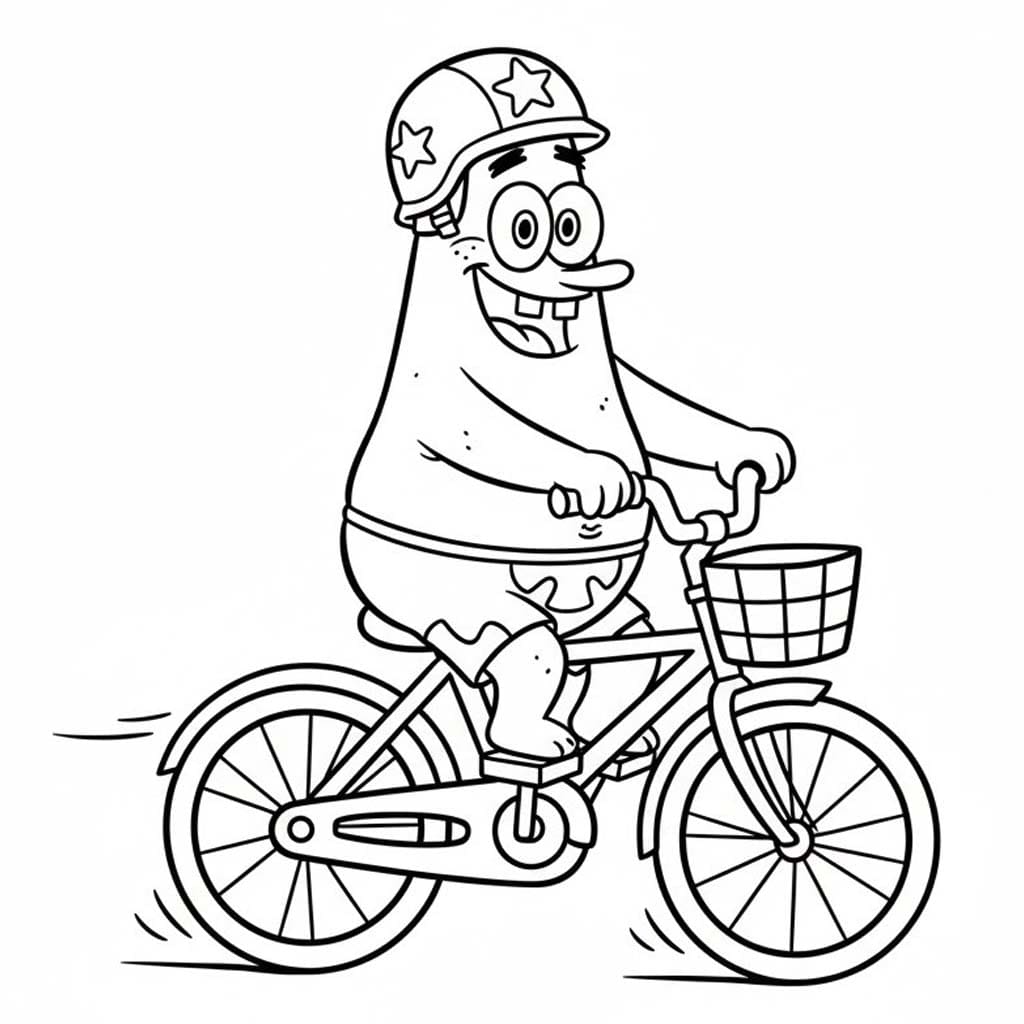 Fise de Colorat cu Desenează Patrick Star imprimabil bazic - Descărcați ...