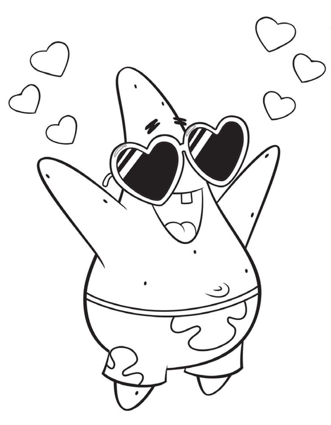 Fise de Colorat cu Desenează Patrick Star imprimabil uşor - Descărcați ...