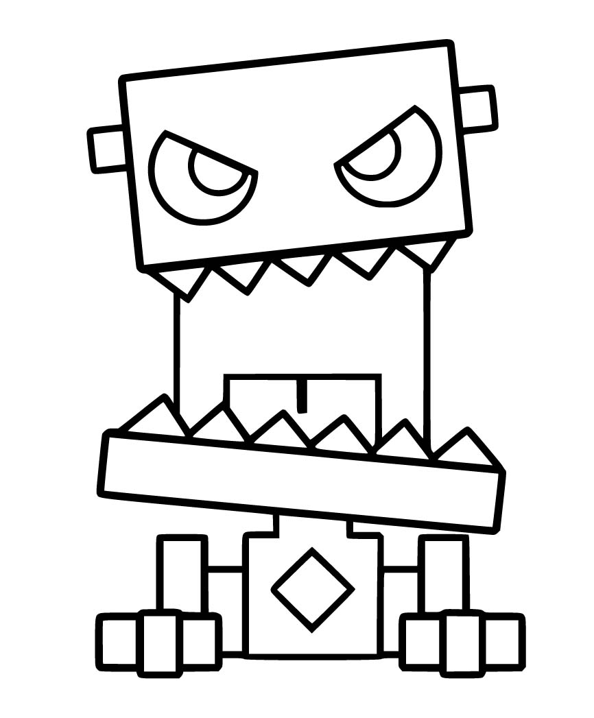 Fise de Colorat cu Geometry Dash gratuit - Descărcați, imprimați sau ...