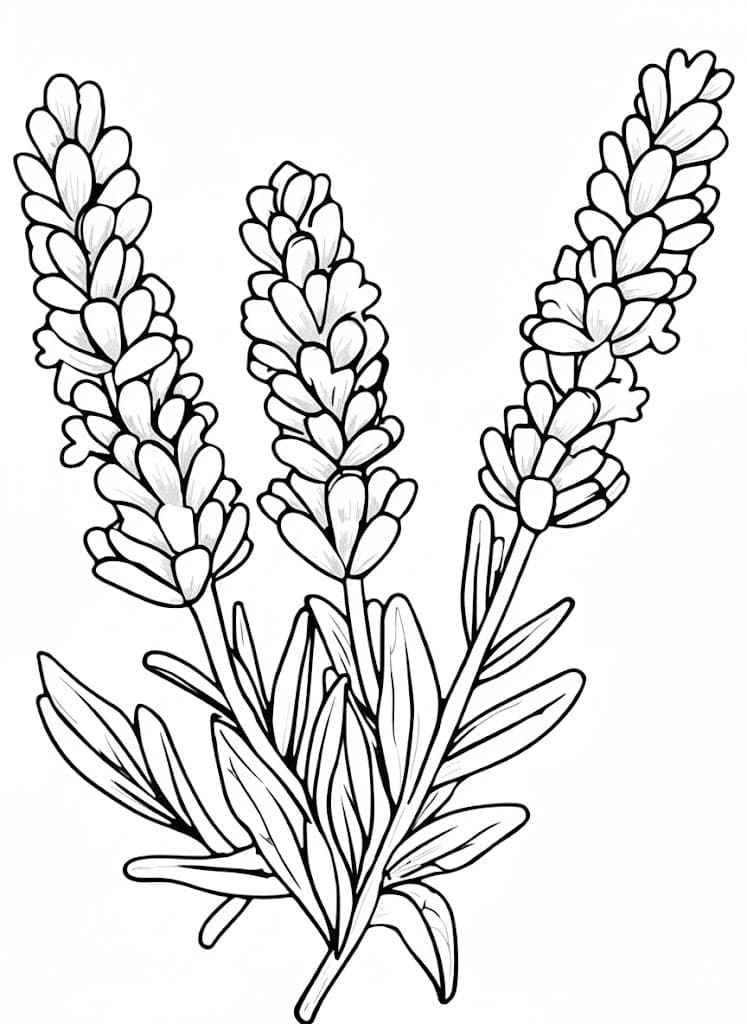 Fise de Colorat cu Lavandă bazic la copii - Descărcați, imprimați sau ...