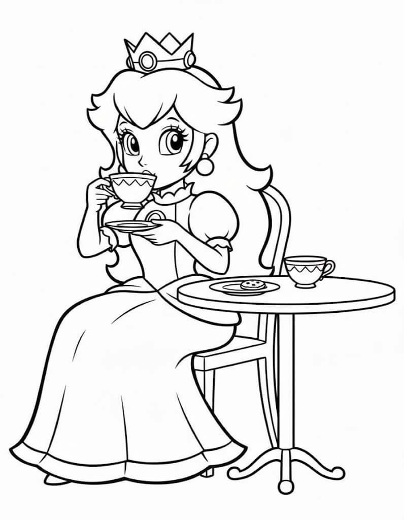 Fise de Colorat cu Princesse Daisy gratuit - Descărcați, imprimați sau ...