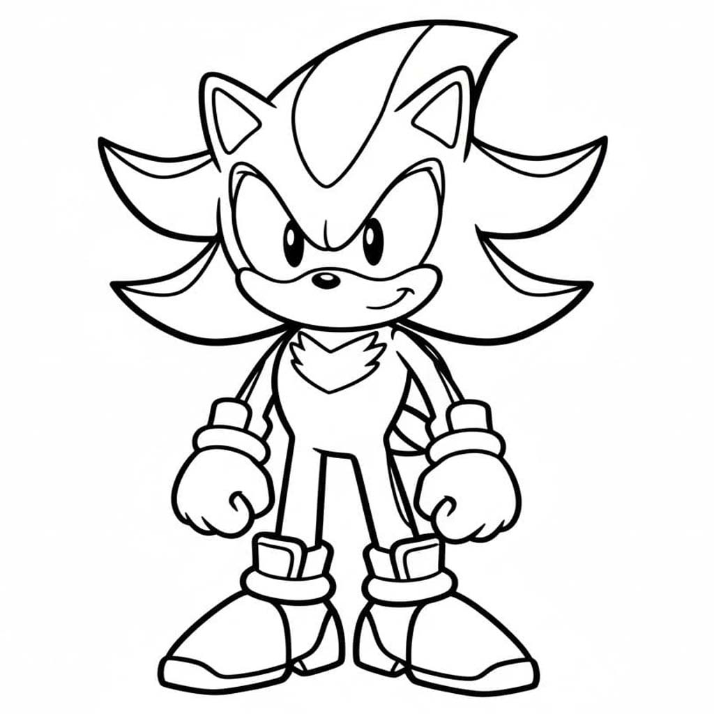 Fise de Colorat cu Shadow Sonic gratuit - Descărcați, imprimați sau ...