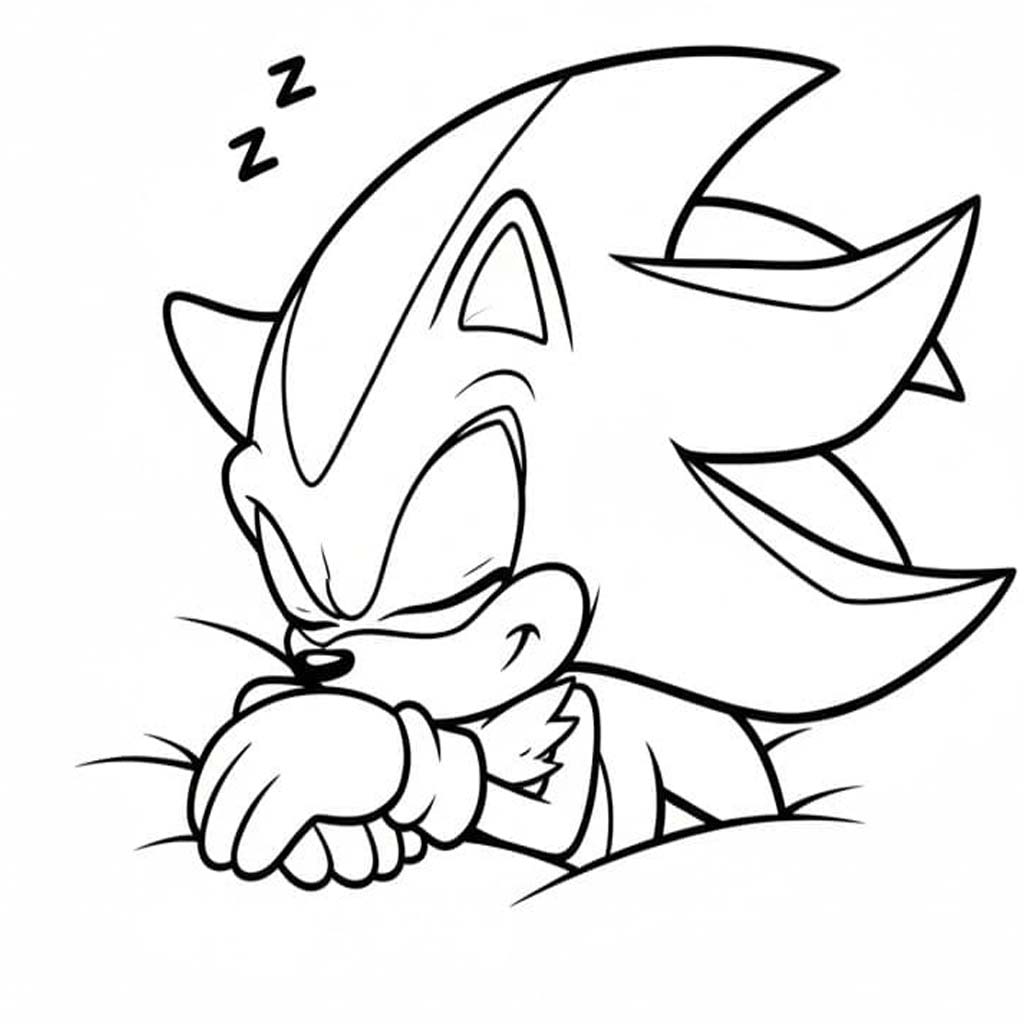 Fise de Colorat cu Shadow Sonic uşor la copii - Descărcați, imprimați ...